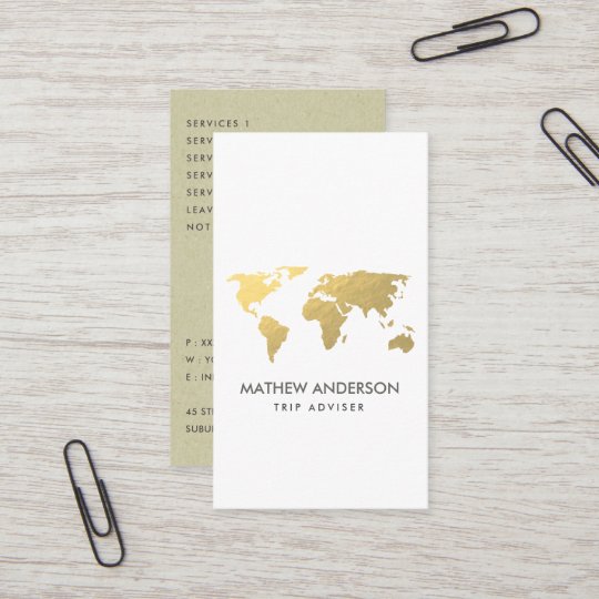 Colorwashed World Map Business Card | Zazzle.com