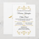 Elegant Gold Filigree on White, Wedding Invitation | Zazzle