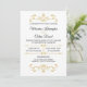 Elegant Gold Filigree on White, Wedding Invitation | Zazzle