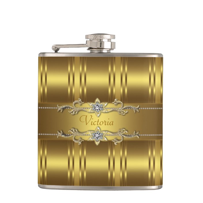 Elegant Gold Flask | Zazzle.com