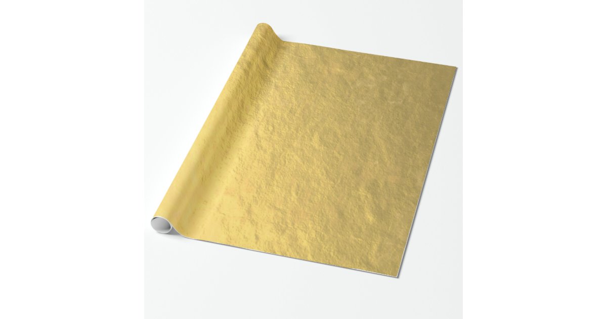 Elegant Gold Foil Printed Wrapping Paper | Zazzle