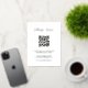 Elegant Gold Foil QR Code Wedding Enclosure Card | Zazzle