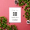 Elegant Gold Foil QR Code Wedding Enclosure Card | Zazzle