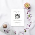 Elegant Gold Foil QR Code Wedding Enclosure Card | Zazzle