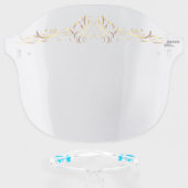 Elegant Gold Forehead Headband Tiara Face Shield | Zazzle