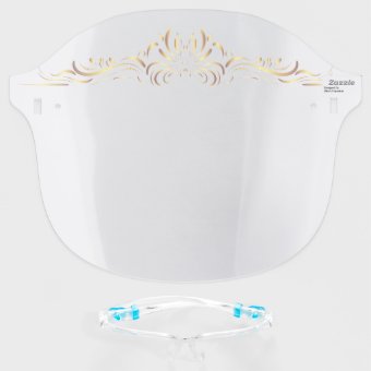 Elegant Gold Forehead Headband Tiara Face Shield | Zazzle