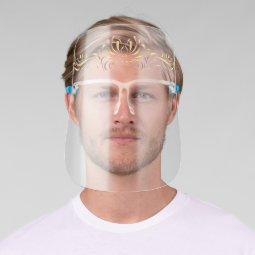 Elegant Gold Forehead Headband Tiara Face Shield | Zazzle