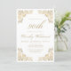 Elegant Gold Frame Birthday Party Invitation | Zazzle
