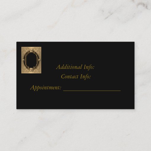 Elegant Gold Frame Business Card | Zazzle
