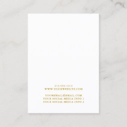 Elegant Gold Frame Earring Display Card | Zazzle