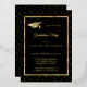 Elegant Gold Geometric Pattern Graduation Foil Invitation | Zazzle