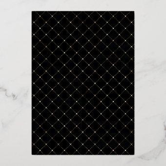 Elegant Gold Geometric Pattern Graduation Foil Invitation | Zazzle