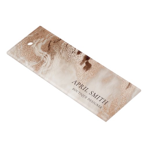 Elegant Gold Glitter Agate Marble Texture Beige Ruler | Zazzle
