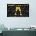 Elegant Gold Glitter Sparkle New Years Eve Party Banner | Zazzle