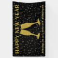 Elegant Gold Glitter Sparkle New Years Eve Party Banner | Zazzle