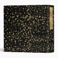 Elegant Gold Glitter Sparkle Wedding Personalize 3 Ring Binder | Zazzle