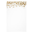 Custom stationery paper with gold glitter heart | Zazzle.com