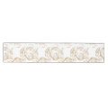 Elegant Gold Glitter Tiger Print White Design Medium Table Runner | Zazzle