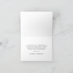 Elegant Gold Grad Cap Green Graduation Thank You Card | Zazzle