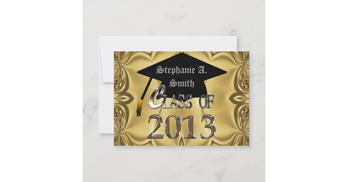 Elegant Gold Graduation Party Invitations | Zazzle