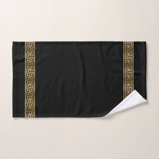 Elegant gold greek pattern Bath Towel Set | Zazzle