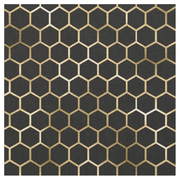 grey and pastel Honeycomb pattern Fabric | Zazzle