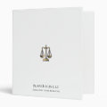 Elegant Gold Justice Scale Legal Binder | Zazzle