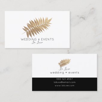 Elegant Gold Leaf Business Card | Zazzle