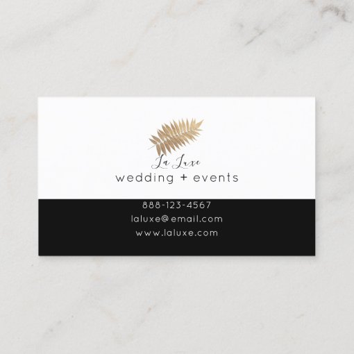Elegant Gold Leaf Business Card | Zazzle