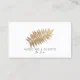 Elegant Gold Leaf Business Card | Zazzle