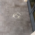 Elegant Gold Leaf Monogram Wedding Floor Decals | Zazzle