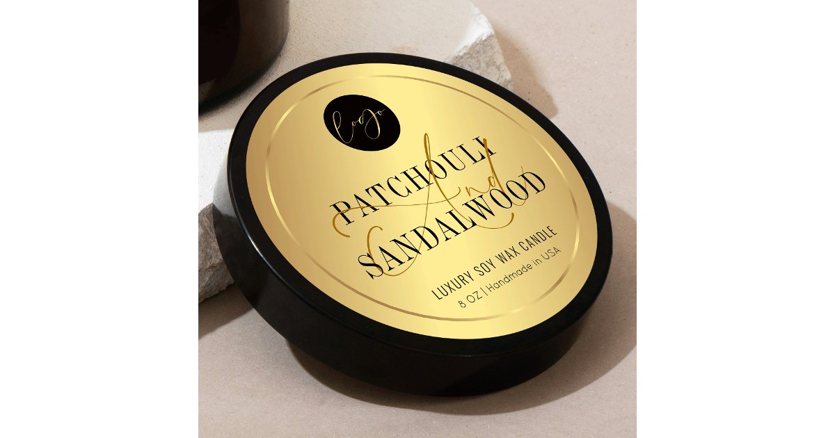 Elegant Gold Logo Business Packaging Product Label | Zazzle