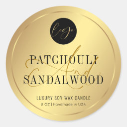 Elegant Gold Logo Business Packaging Product Label | Zazzle