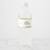 Elegant Gold Logo Lux Cosmetic Jar Wrapper Label | Zazzle