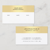Elegant Gold Look Appointment Reminder Template | Zazzle