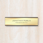 Elegant Gold Look Glamour Modern Professional Door Sign | Zazzle