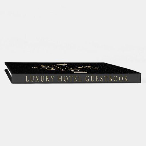Elegant Gold | Luxury Hotel Guest Book | Zazzle