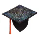 Elegant Gold Mandala Blue Galaxy Graduation Cap Topper | Zazzle