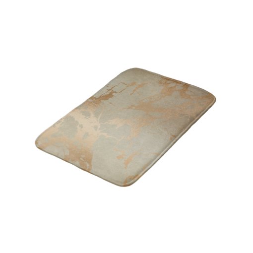 Elegant Gold Marble Bath Mat | Zazzle