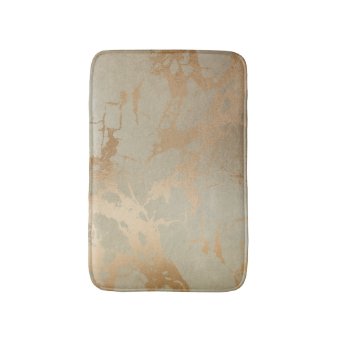 Elegant Gold Marble Bath Mat | Zazzle