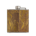 Elegant Gold Marble Monogram Flask | Zazzle