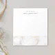 Elegant Gold Marble Monogram From the Desk of Notepad | Zazzle