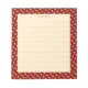 Elegant Gold & Maroon Frame Lined Notepad | Zazzle