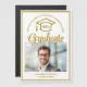 Elegant Gold MBA Graduation Photo Magnet Card | Zazzle