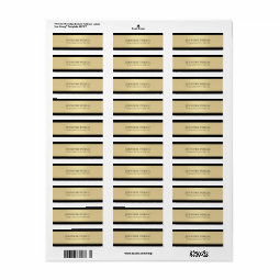 Elegant Gold Minimalist Plain Professional Modern Label | Zazzle
