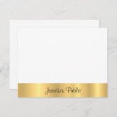 Elegant Gold Modern Template Hand Script Text Flat | Zazzle