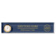 Elegant Gold Navy Blue Clock Desk Name Plate | Zazzle