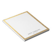 Elegant Gold Notepad | Zazzle