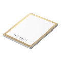 Elegant Gold Notepad | Zazzle