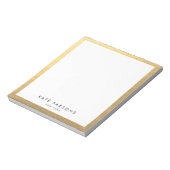 Elegant Gold Notepad | Zazzle